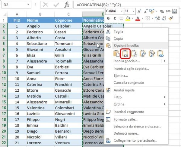 #Excel - Come unire due colonne in Excel senza perdere dati