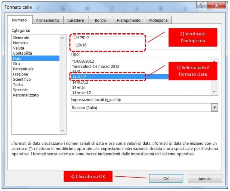 Come cambiare il formato delle date in Excel e creare formati ...