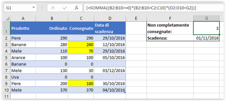 #Excel - Come usare SOMMA.PIÙ.SE e SOMMA.SE con criteri multipli