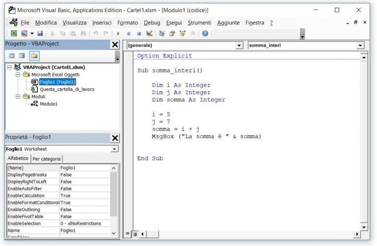 Il Visual Basic Editor di Excel - Excel Academy