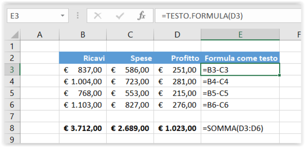 Come mostrare formule e risultati contemporaneamente - Excel Academy